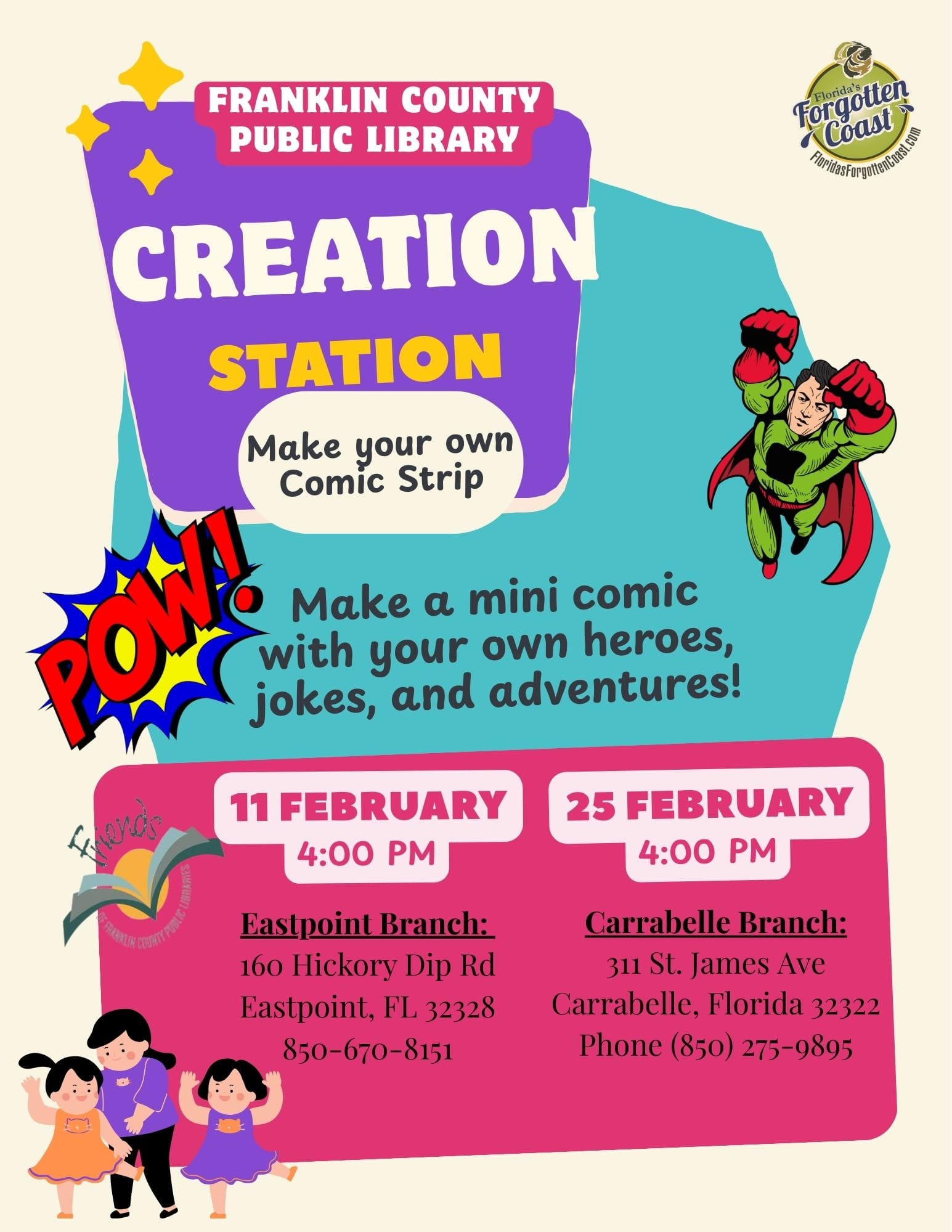Tech Help, Creation Station STEM Workshop, and Pokémon Party ...